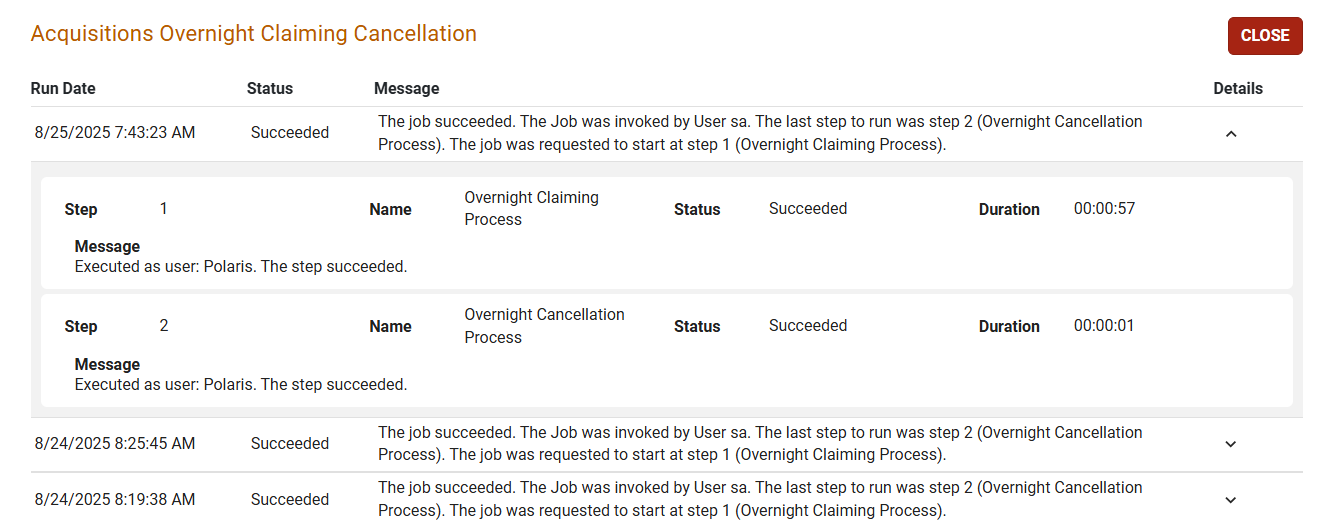 SQL Job Status